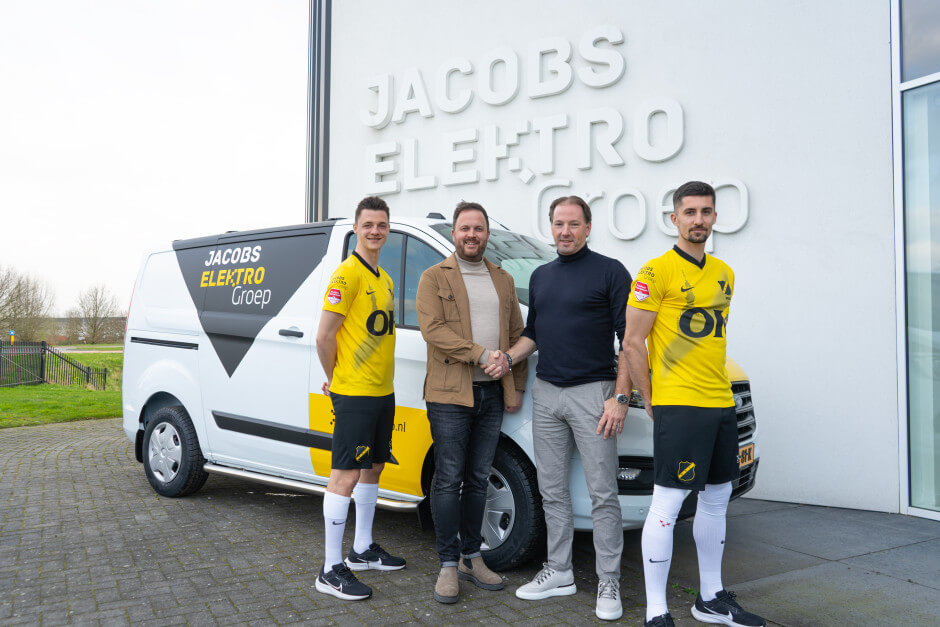 Jacobs Elektro Groep ook in seizoen 2024/2025 mouwsponsor van NAC